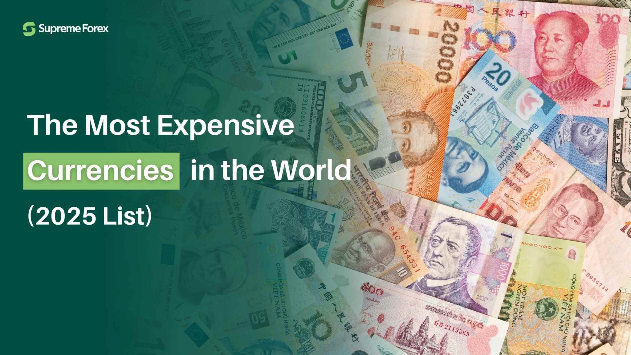 Top 10 Most Expensive Currencies in the World in 2026